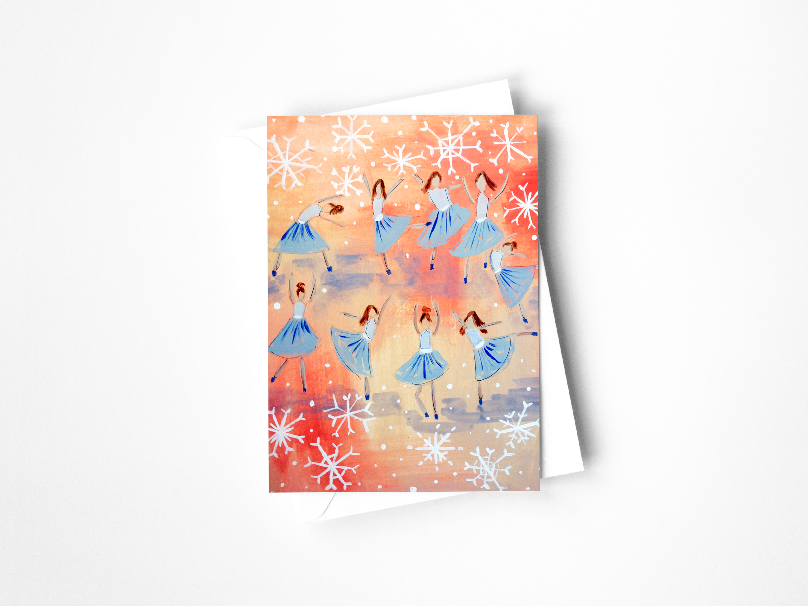 9 Ladies Dancing Greeting Card