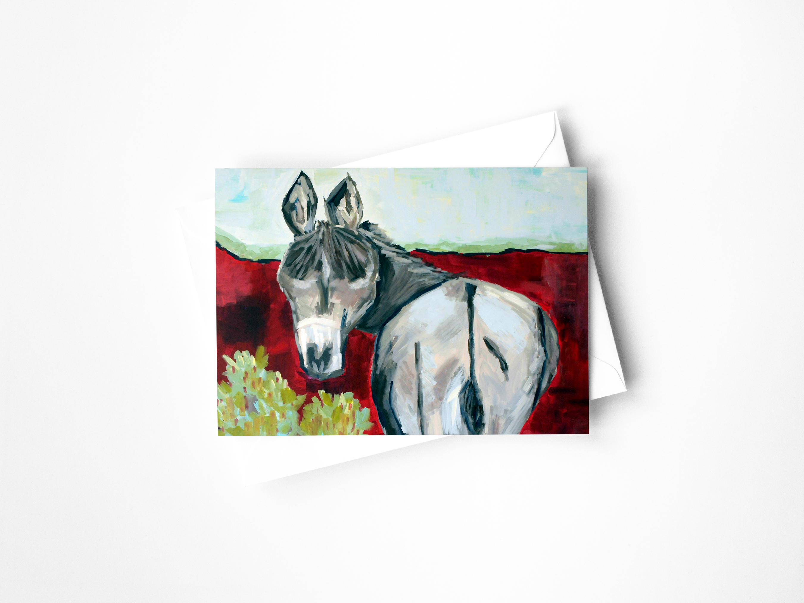 Donkey Greeting Card